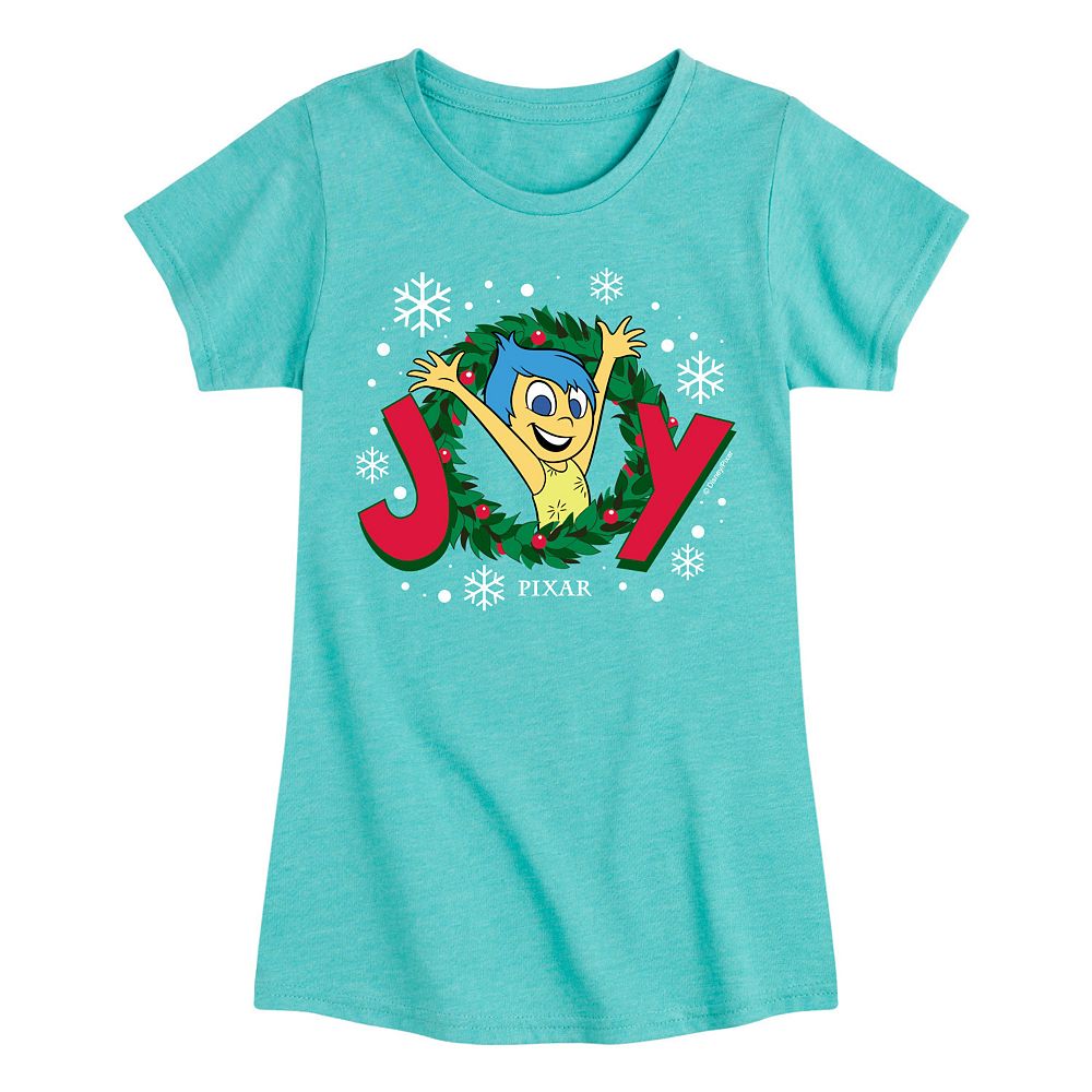 Disney / Pixar's Inside Out 2 Joy Girls 7-16 Wreath Tee