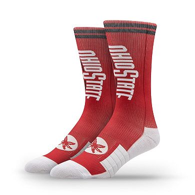 Unisex Strideline Ohio State Buckeyes Premium Wordmark Crew Socks