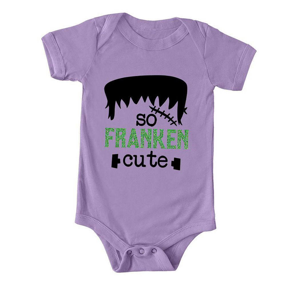 So Franken Cute Glitter Baby Bodysuit