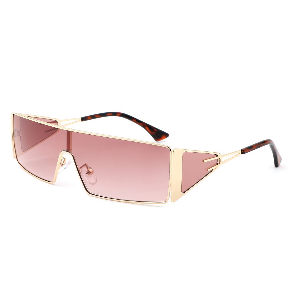 Square Wrap-around Retro Rectangle Fashion Sunglasses