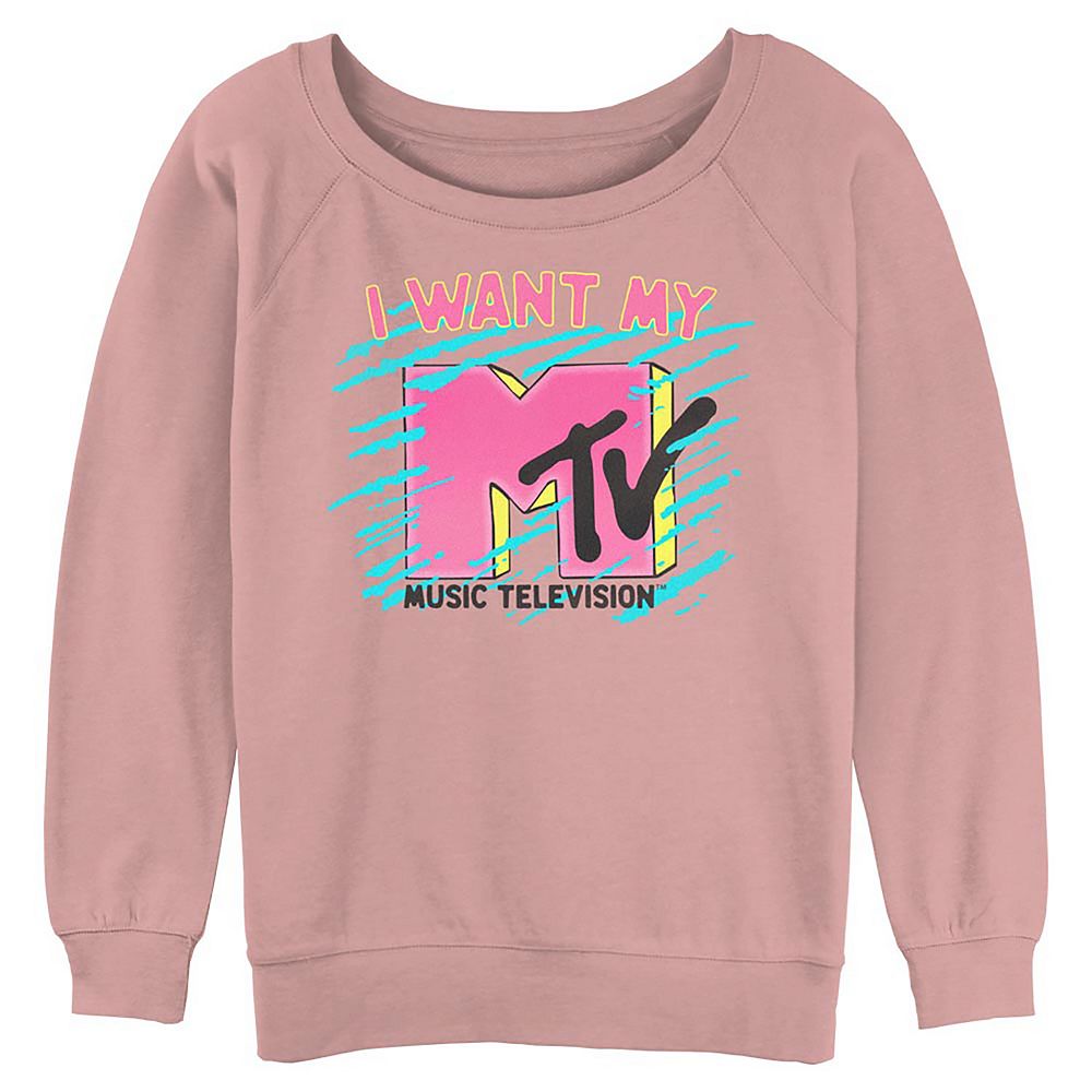 Juniors' MTV I Want My Music Television Graphic Pullover