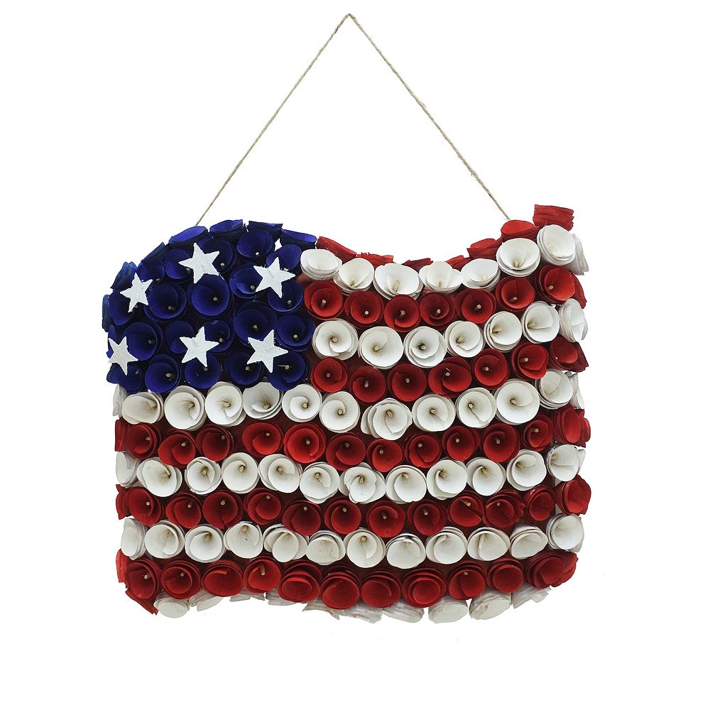Celebrate Together™ Americana Wood Curl Patriotic Flag Wall Décor