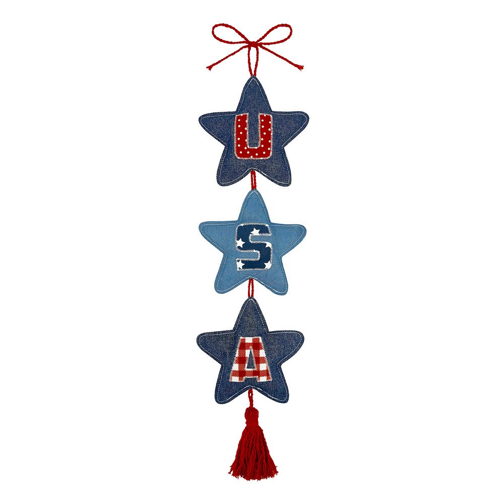 Celebrate Together™ Americana USA Denim Stars Wall Hang