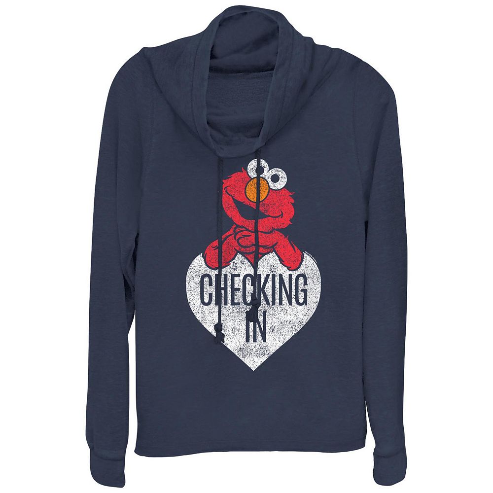 Women's PBS Kids Sesame Street Elmo Checking In Cowlneck Graphic ...