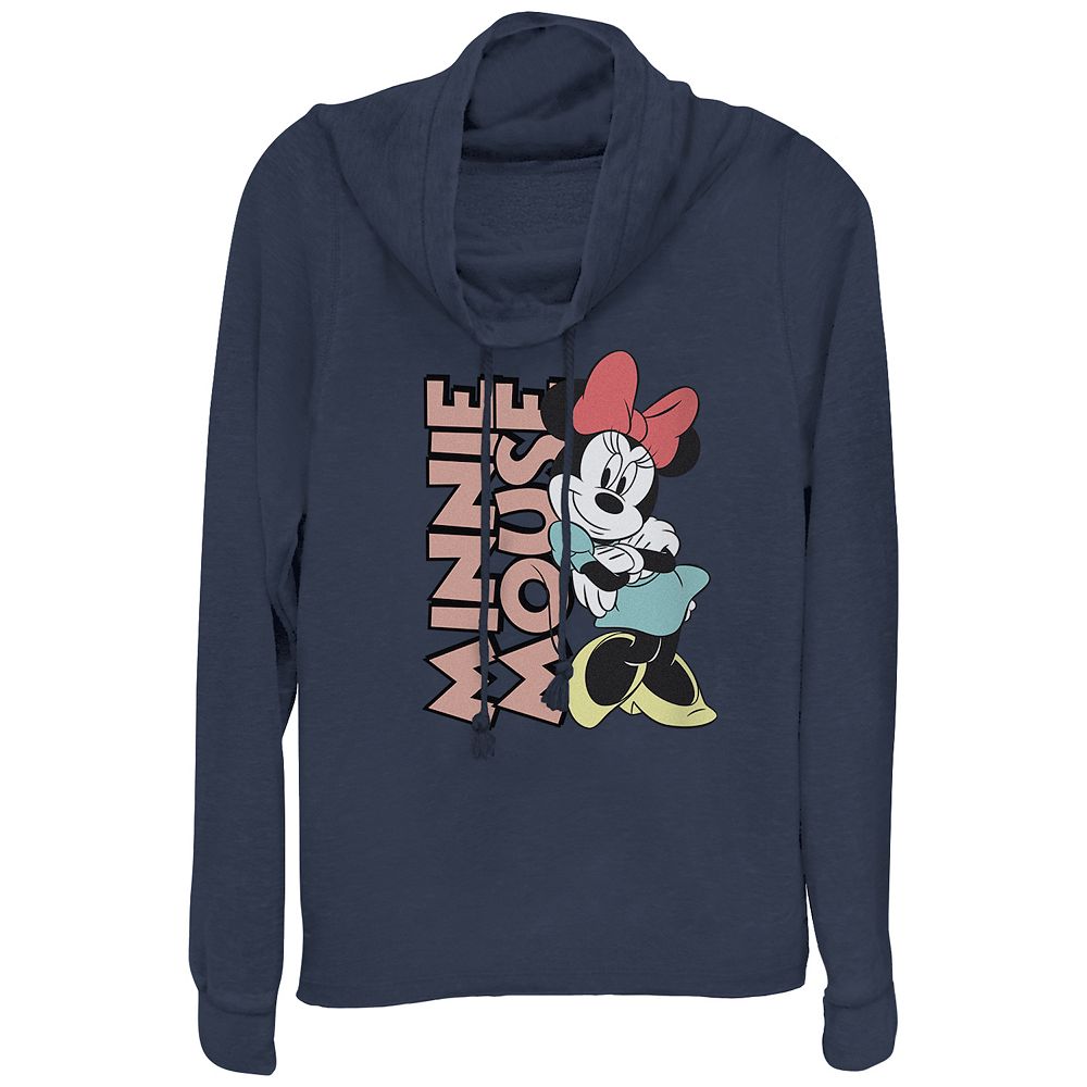 Disney's Minnie Mouse Lean On Me Plus Size Cowlneck Graphic Lightweight ...