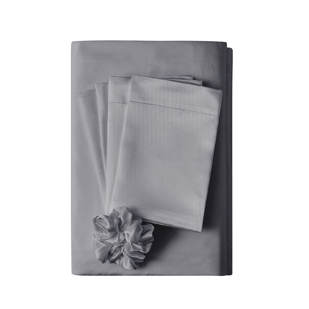 Threaded Sheet Set with Satin Accessories
