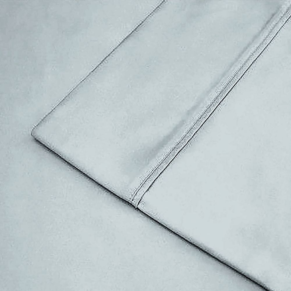 Linum Home Textiles 400 Thread Count Cotton Solid Sateen Sheet Set with ...