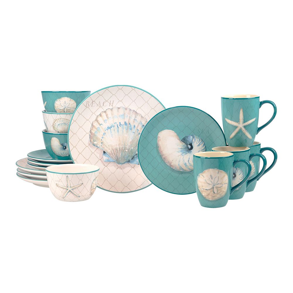 Certified International 16-Piece Ocean View Dish Set