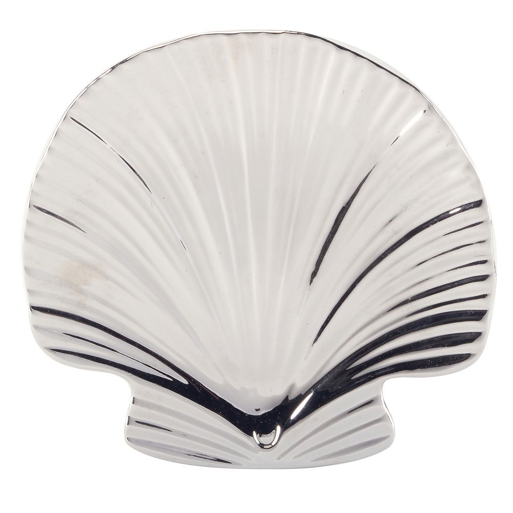 Certified International Silver Coast 3D Shell Platter