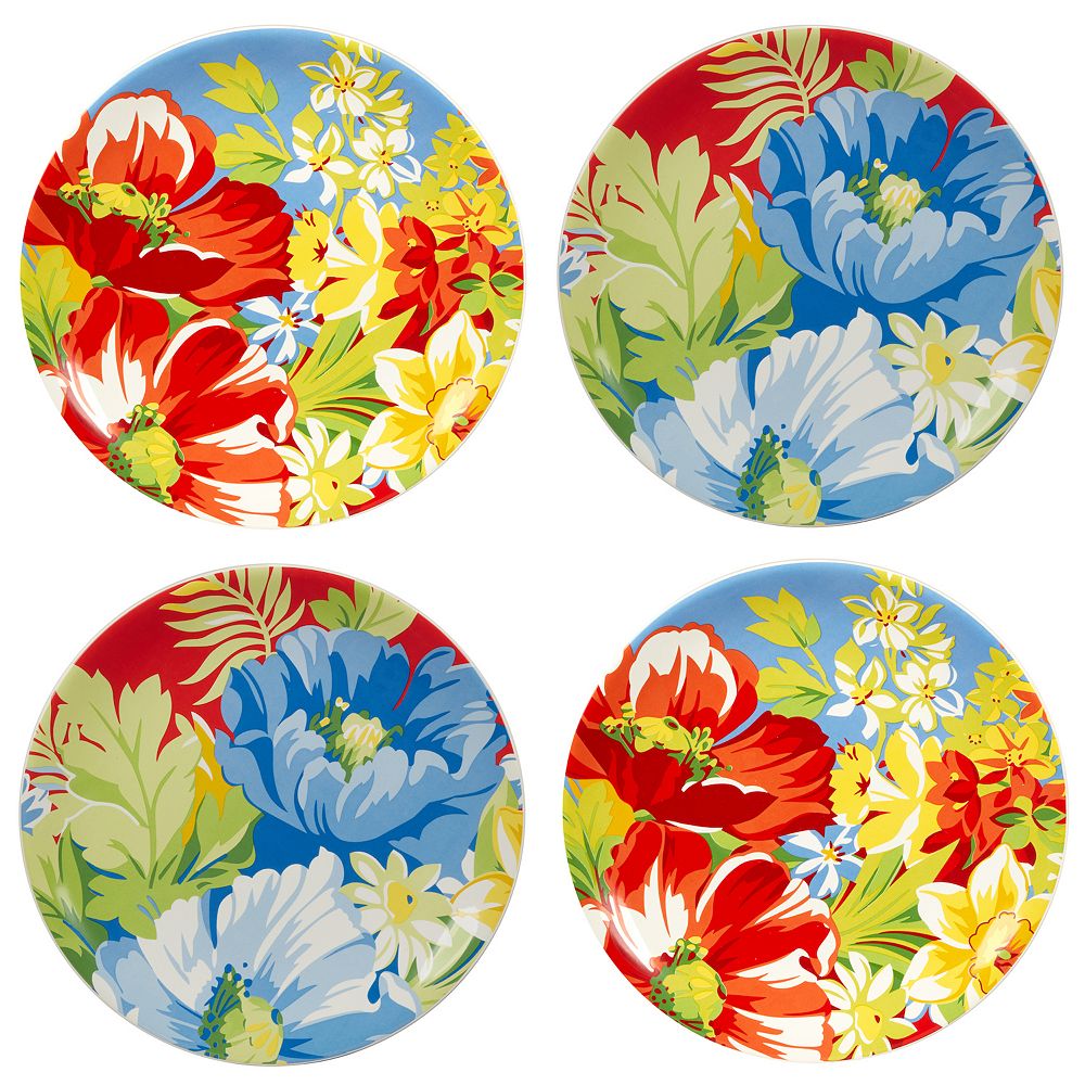 Certified International Blossom 4-pc. Salad Plates Set