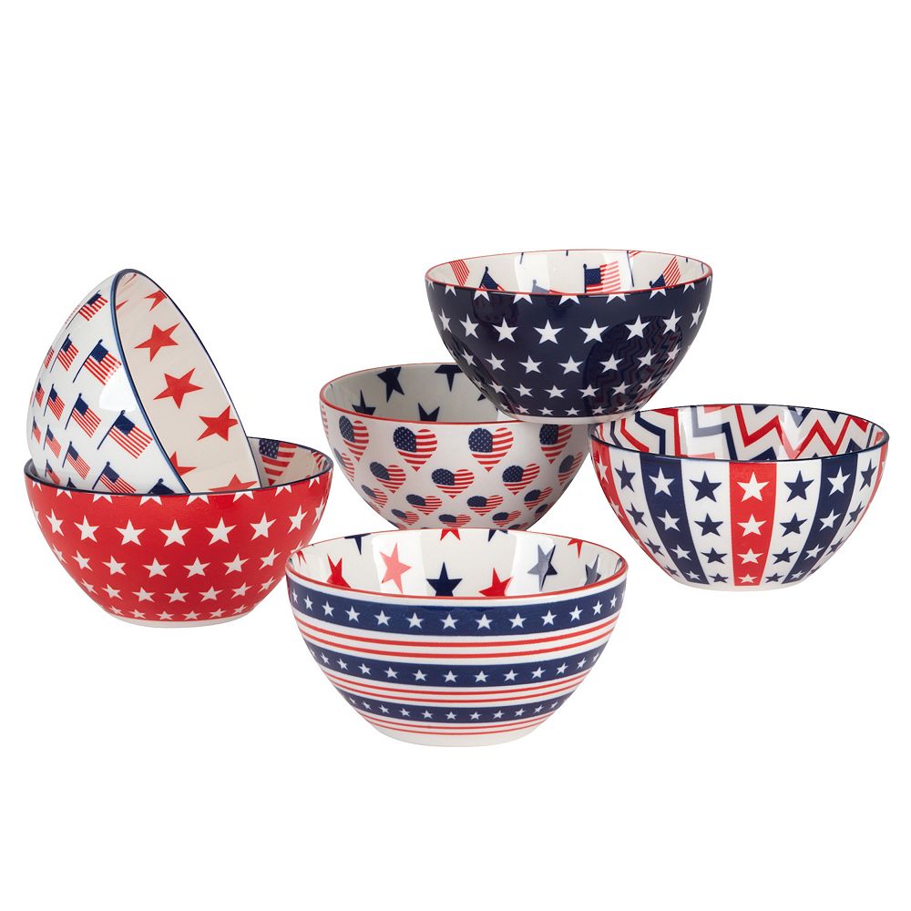 Certified International Patriotic 6-pc. Bowls Set