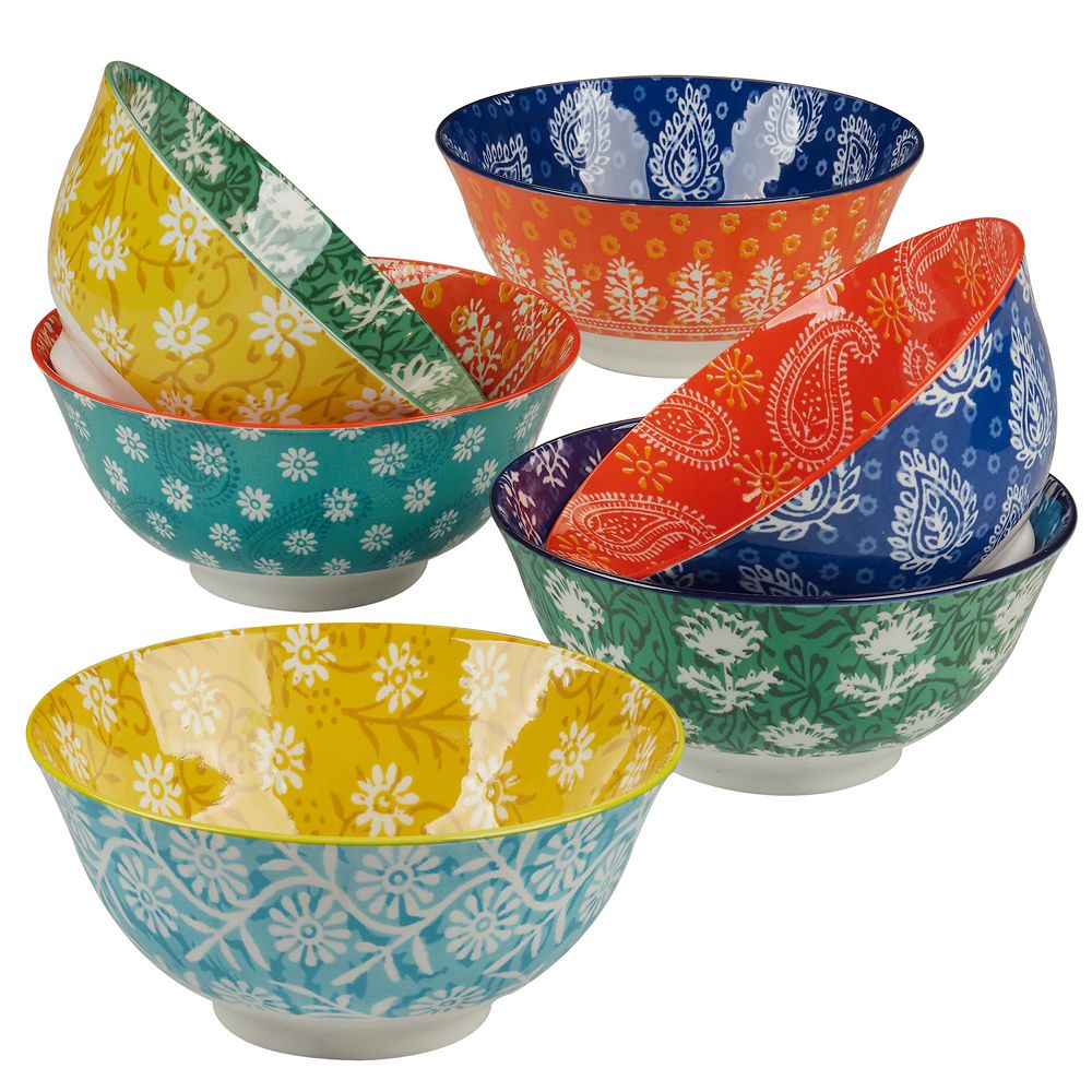 Certified International Carnival Multi-Color 6-pc. All Purpose Bowls Set