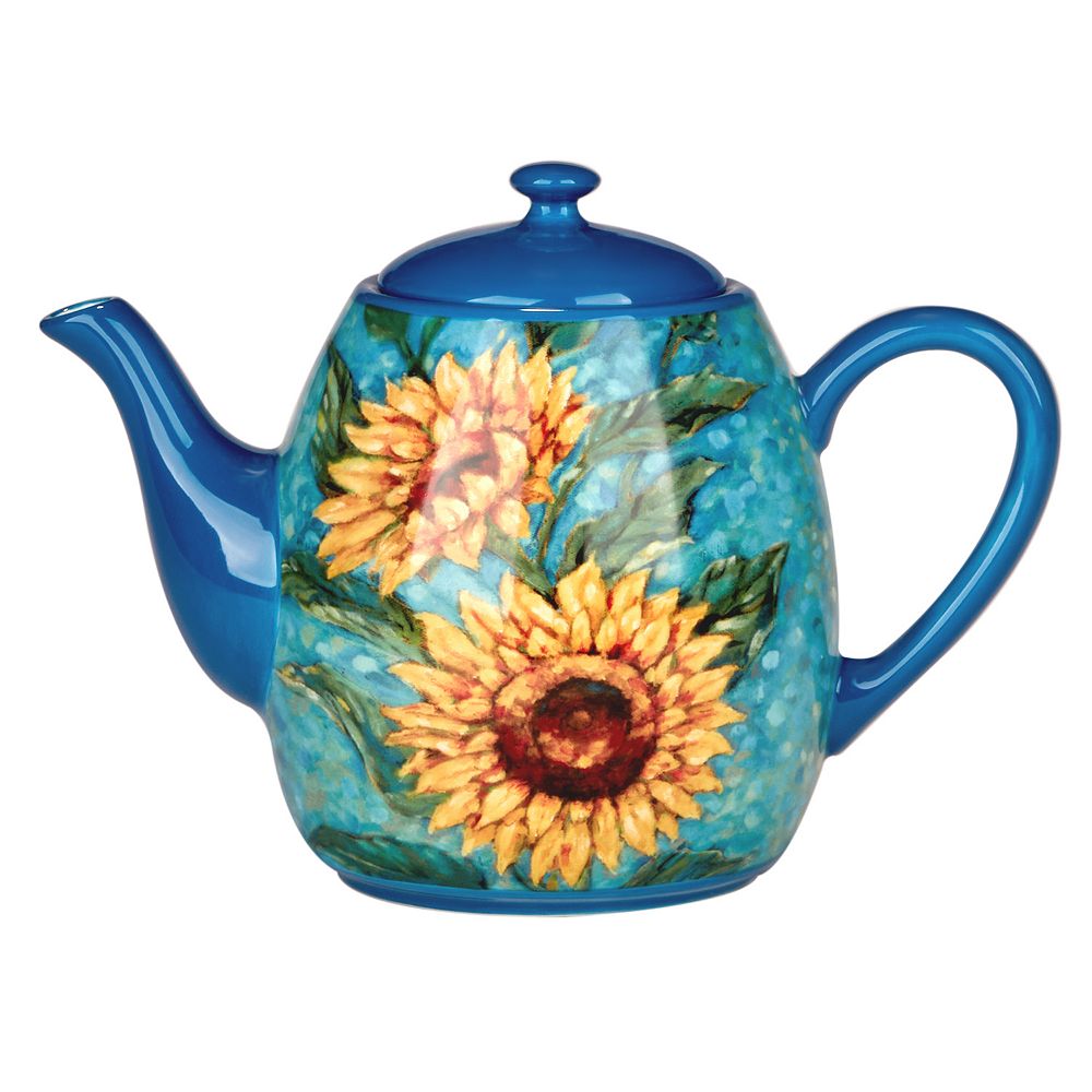 Certified International Golden Sunflowers Teapot