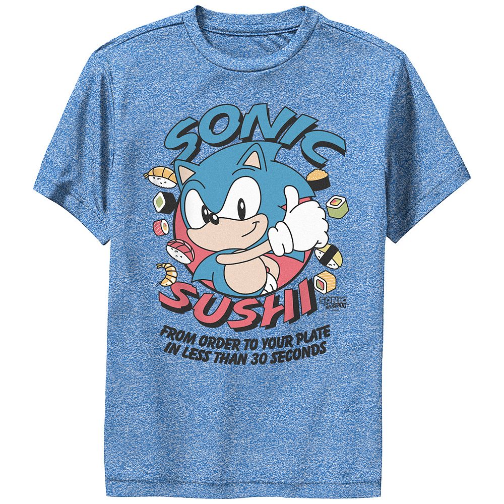 Boys 6-20 Sonic The Hedgehog Sonic Sushi Performance Graphic Tee