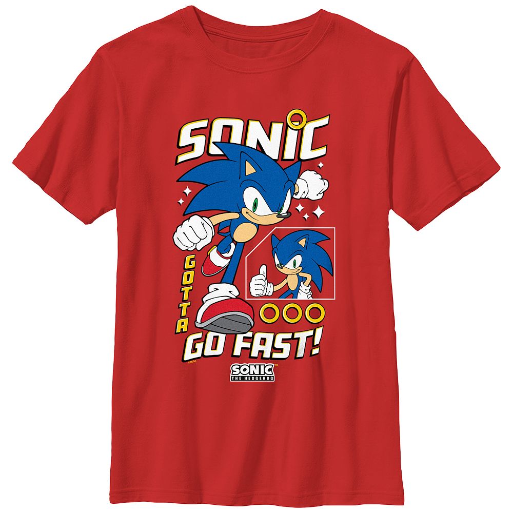 Boys 6-20 Sonic The Hedgehog Go Fast Graphic Tee