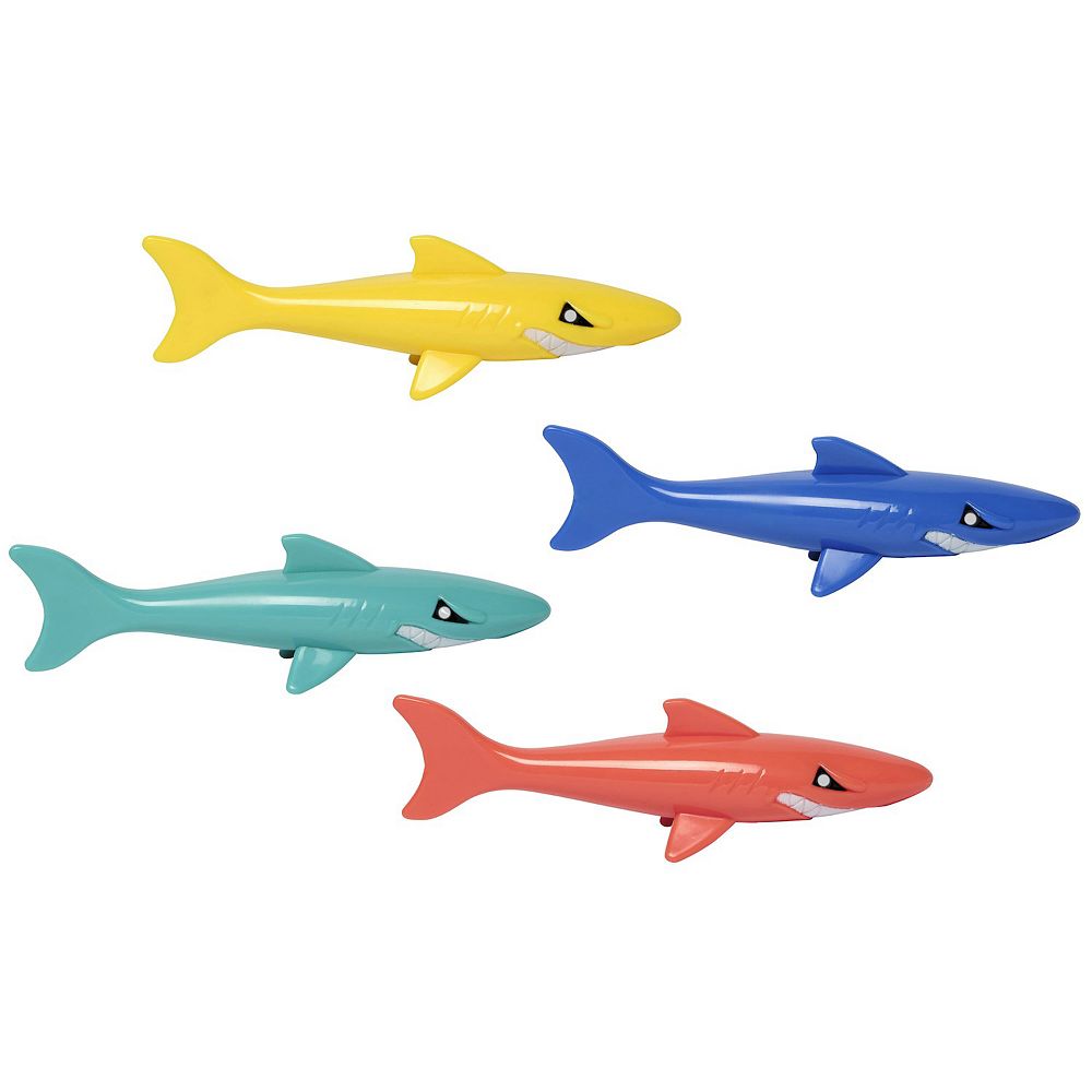 Coconut Grove Finn the Shark Set of 4 Dive Racers