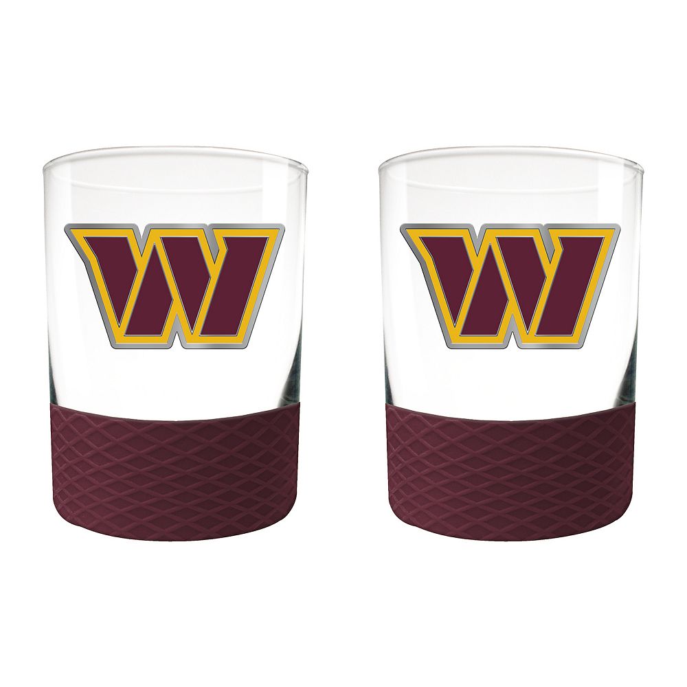 NFL Washington Commanders 14-oz. 2 pc Commissioner Rocks Glass Set
