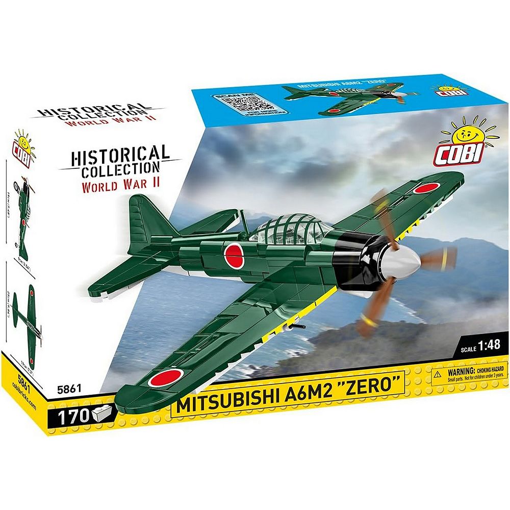 Cobi Historical Collection WWII Mitsubishi A6M2 "Zero" Japanese Fighter ...