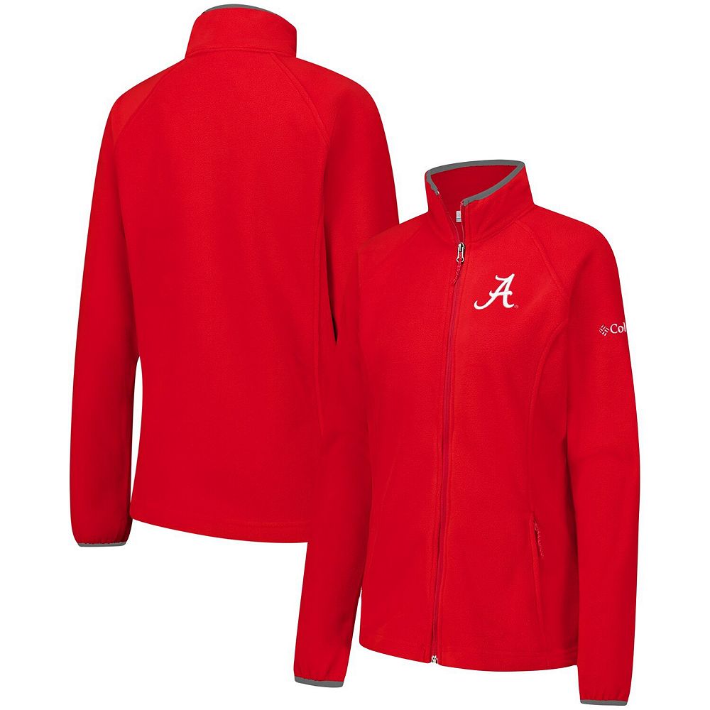 Women's Columbia Crimson Alabama Crimson Tide Give & Go II Fleece Full ...