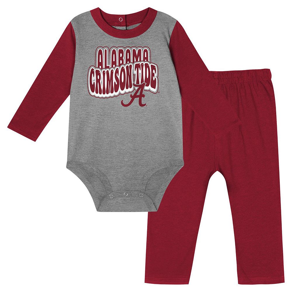 Newborn & Infant Alabama Crimson Tide Double Up Long Sleeve Bodysuit ...