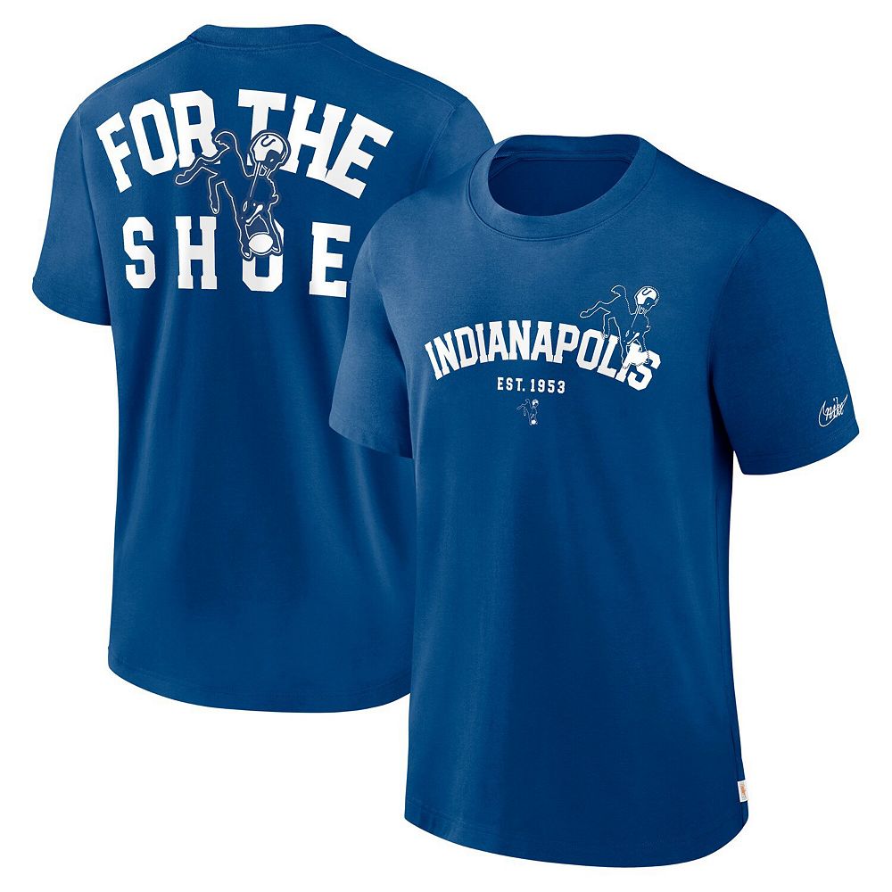 Men's Nike Royal Indianapolis Colts Rewind Slogan T-Shirt