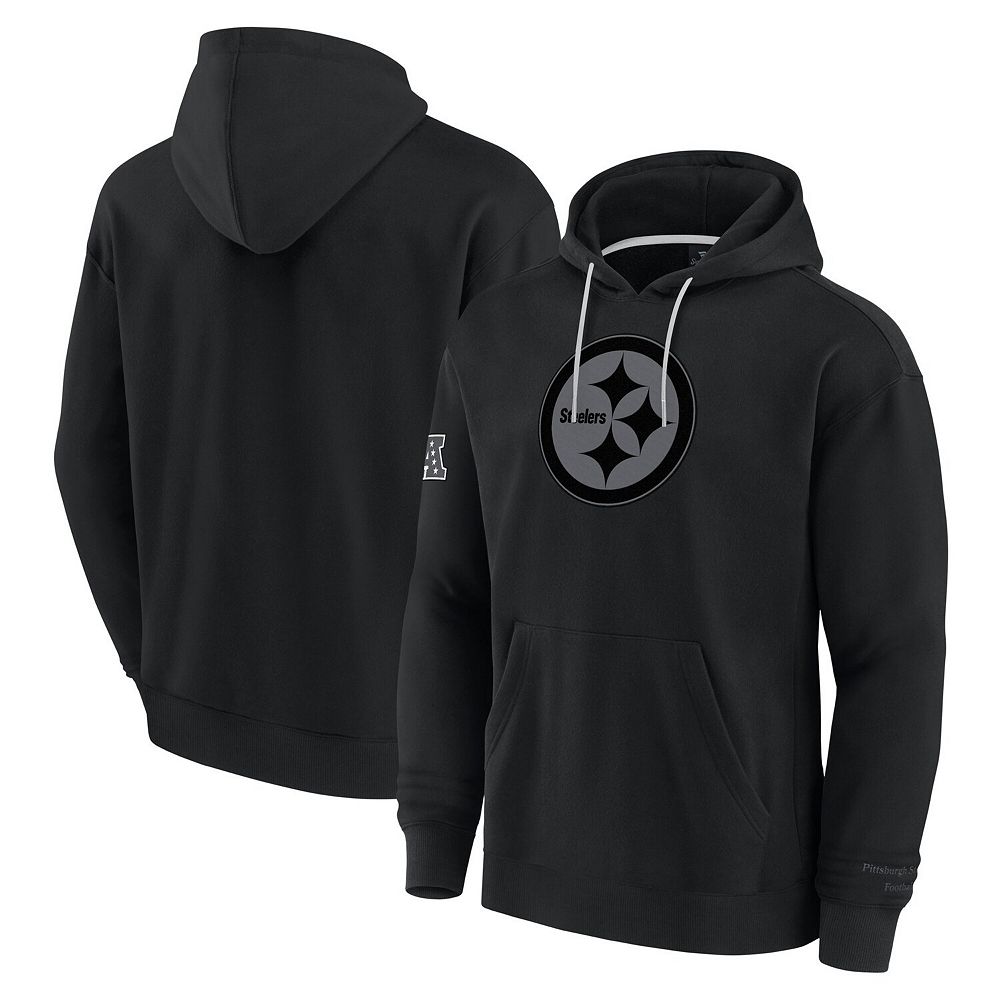 Men's Fanatics Black Pittsburgh Steelers Elements Pace Fleece Pullover ...