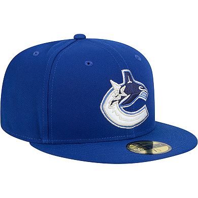 Men's New Era Blue Vancouver Canucks Core 59FIFTY Fitted Hat