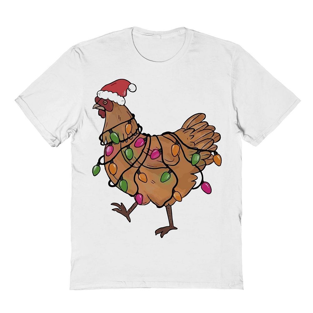 Men's Light Hen Christmas Graphic Tee