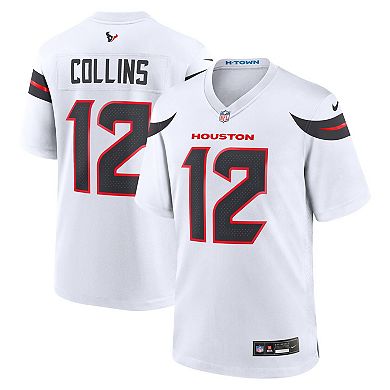 Men's Nike Nico Collins White Houston Texans Game Jersey