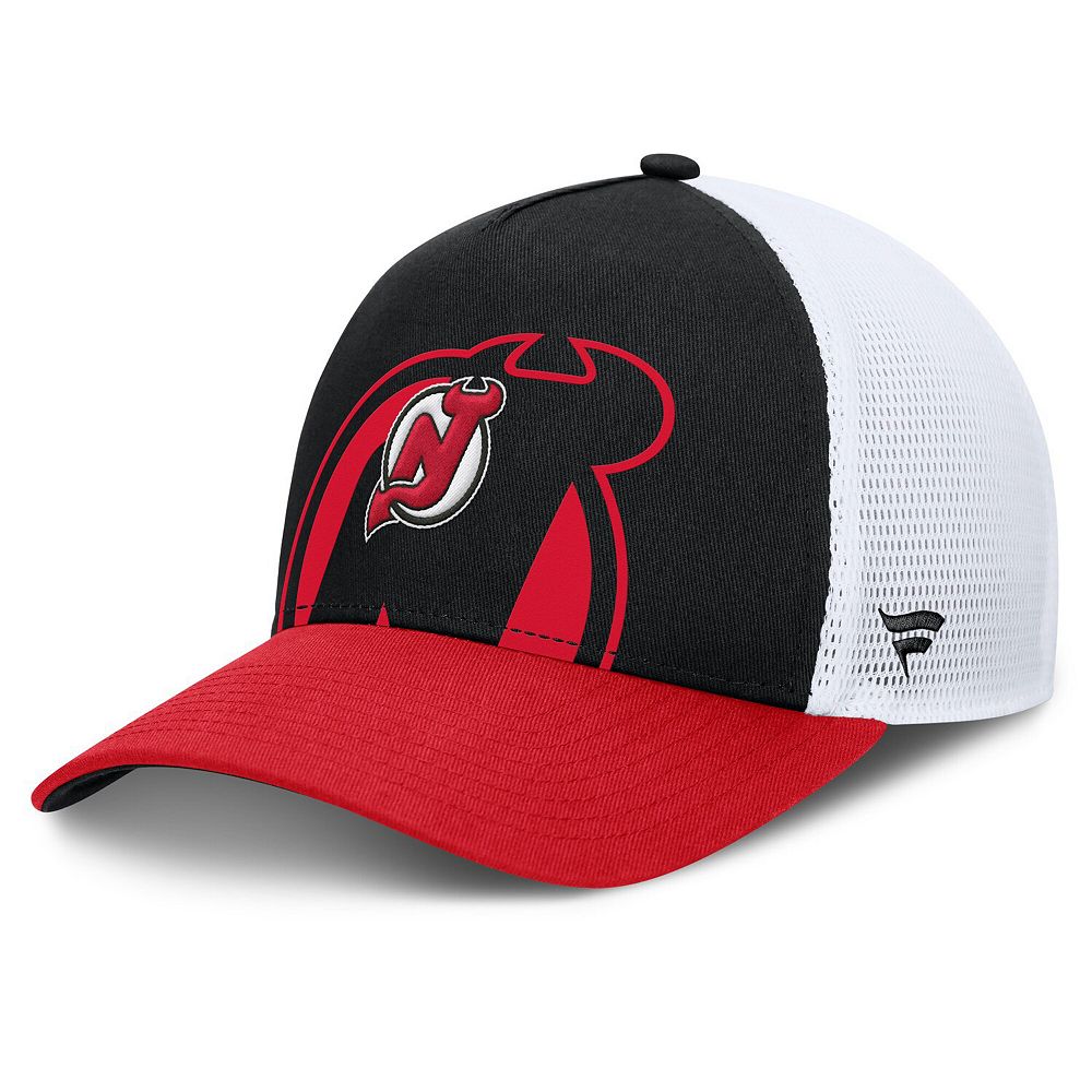 Men's Fanatics Black/Red New Jersey Devils Authentic Pro A-Frame Rink ...