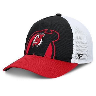 Men's Fanatics Black/Red New Jersey Devils Authentic Pro A-Frame Rink ...