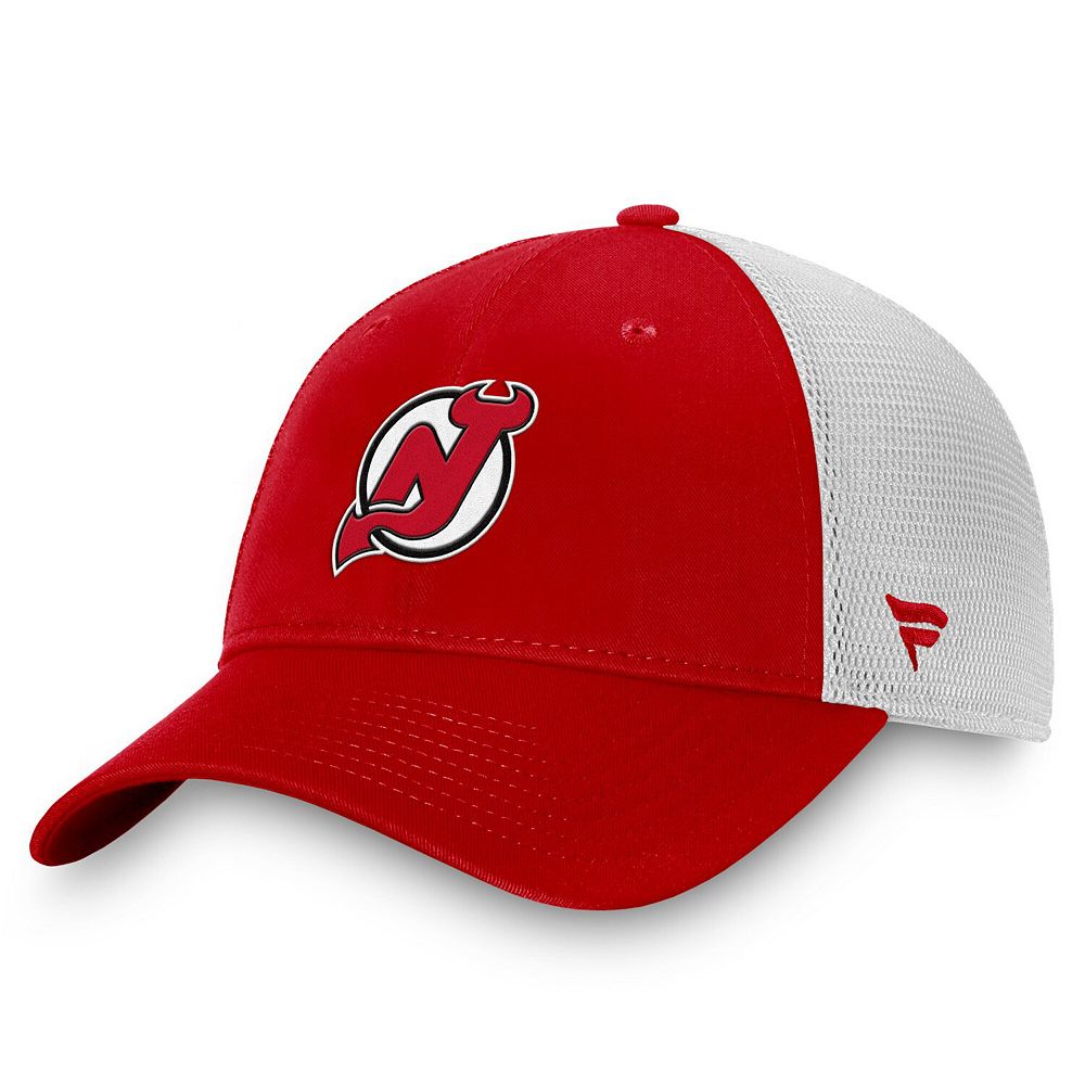 Men's Fanatics Red/White New Jersey Devils Slouch Core Primary Logo ...
