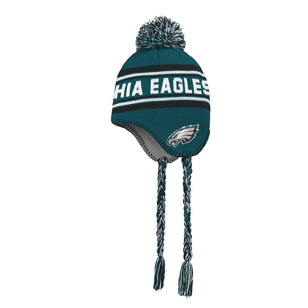 Preschool Midnight Green Philadelphia Eagles Jacquard Tassel Knit Hat ...