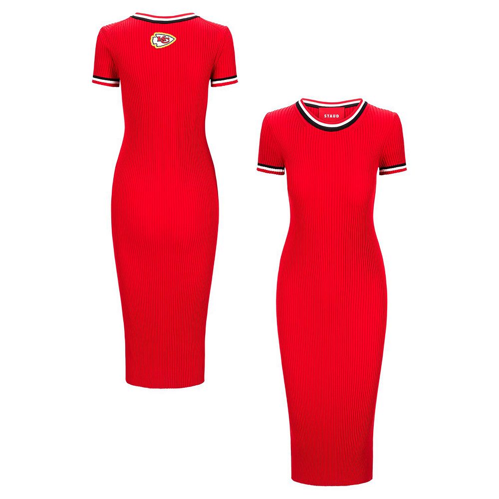 Women's STAUD Red/Black Kansas City Chiefs Colleen Dress