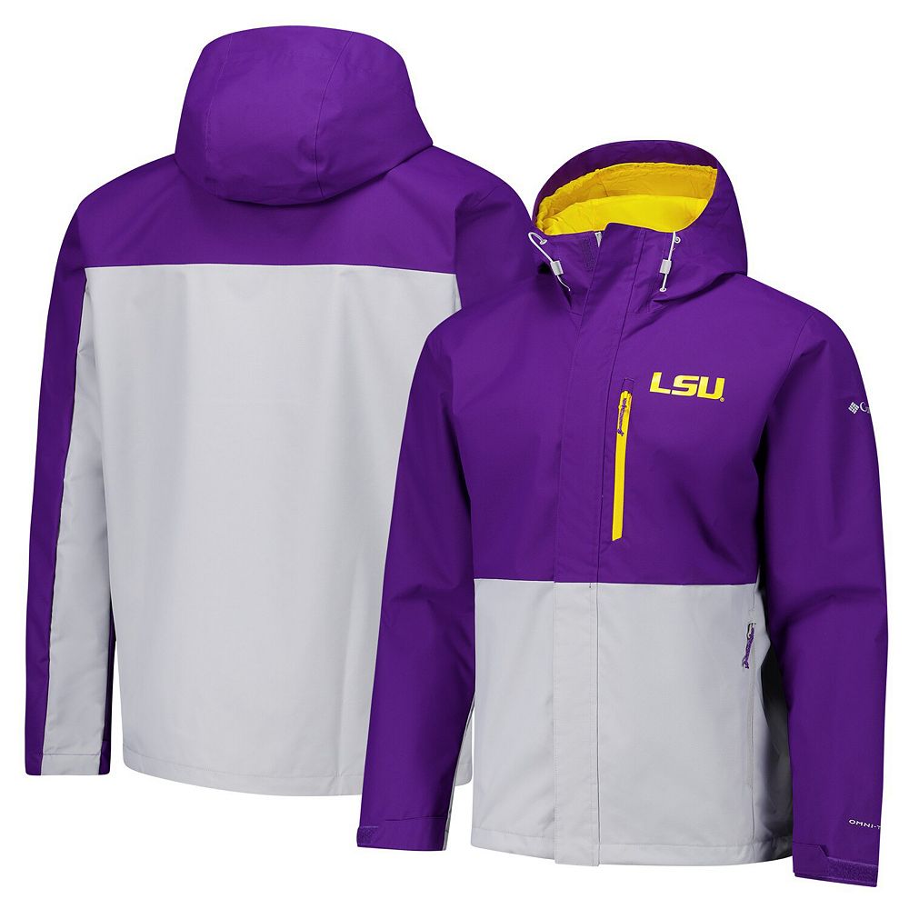 Men's Columbia Purple LSU Tigers Field Bound Omni-Tech™ Full-Zip Jacket
