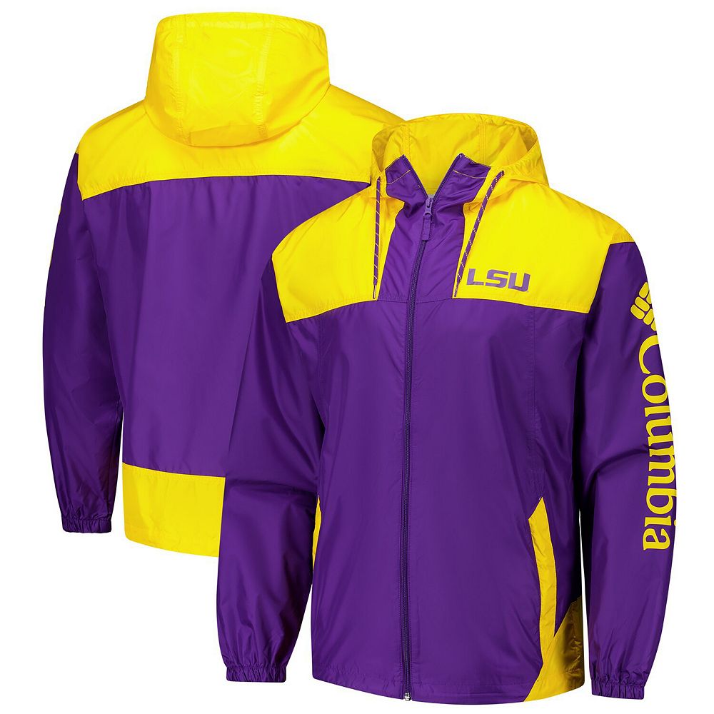 Men's Columbia Purple LSU Tigers Flash Challenger II Omni-Shade Full ...