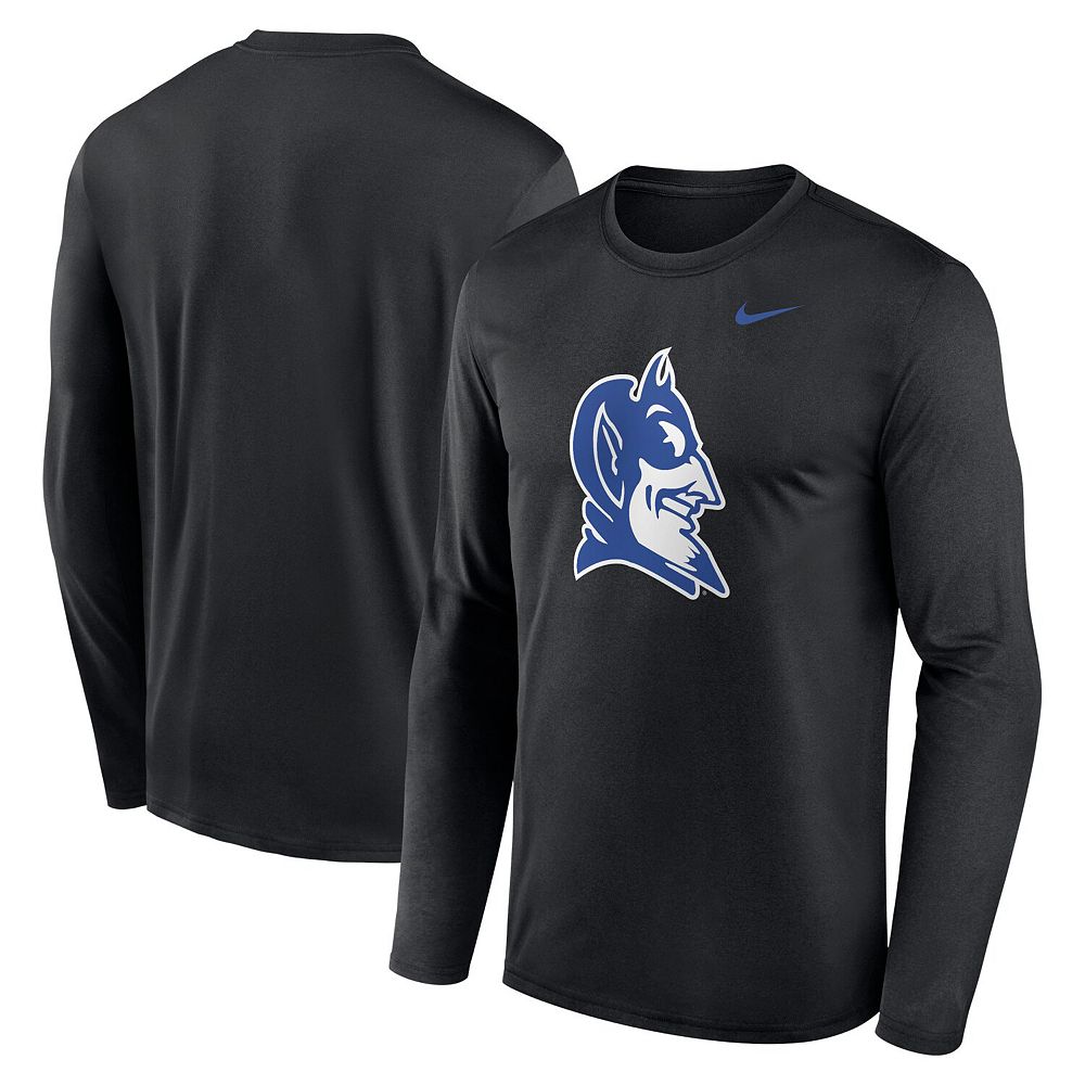Men's Nike Black Duke Blue Devils Primetime Alternate Logo Legend Long ...