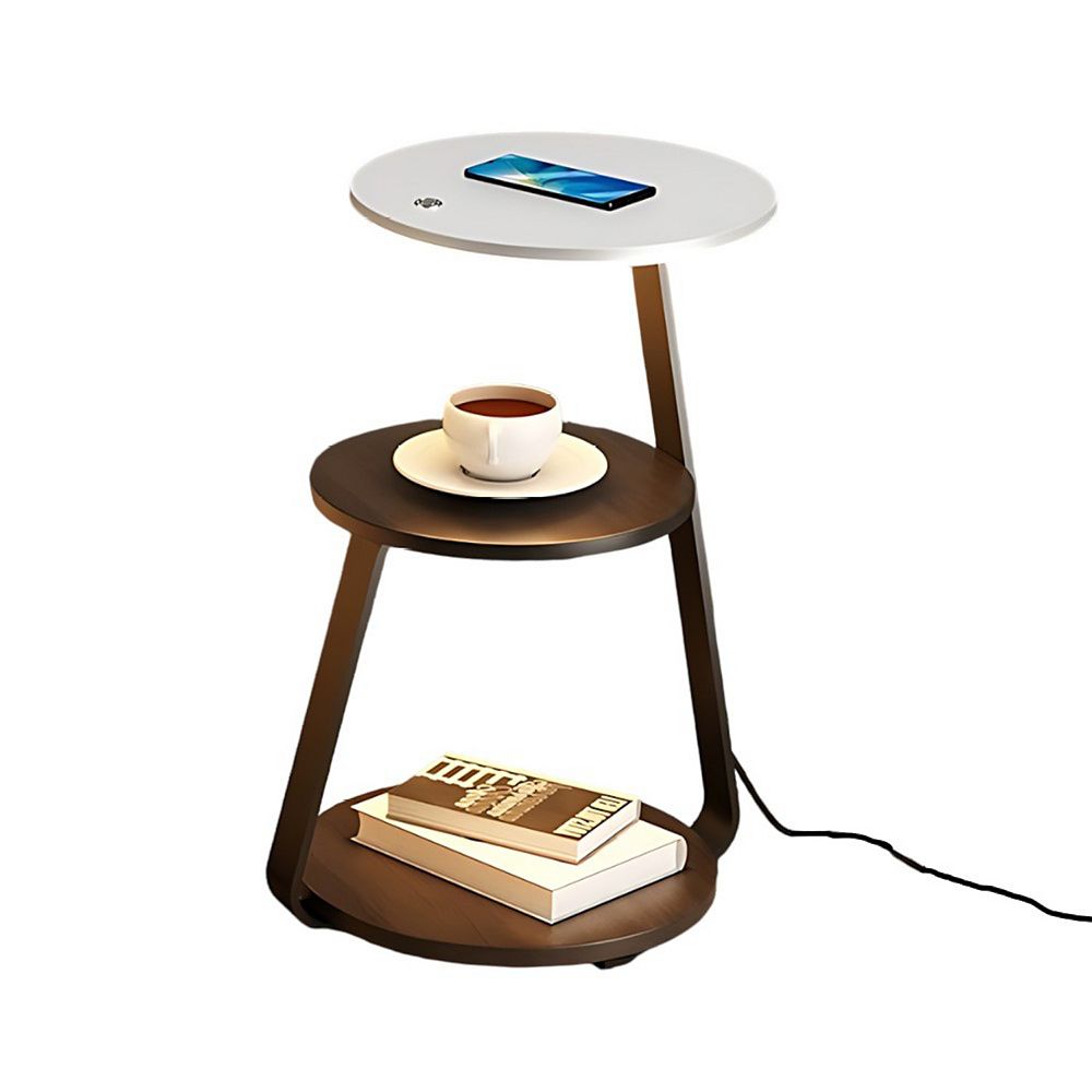 Smart Nightstand With Wireless Charger & Night Light