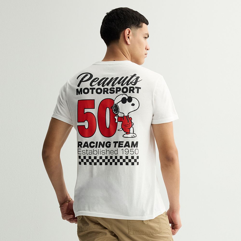 Men's Peanuts Motorsport "Racing Team" Snoopy Graphic Tee