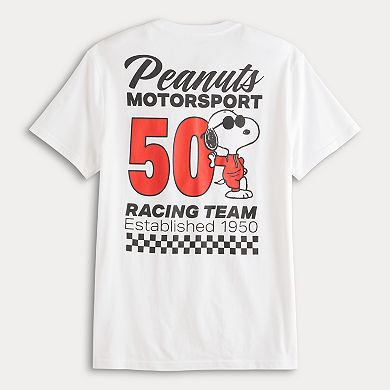 Men's Peanuts Motorsport "Racing Team" Snoopy Graphic Tee