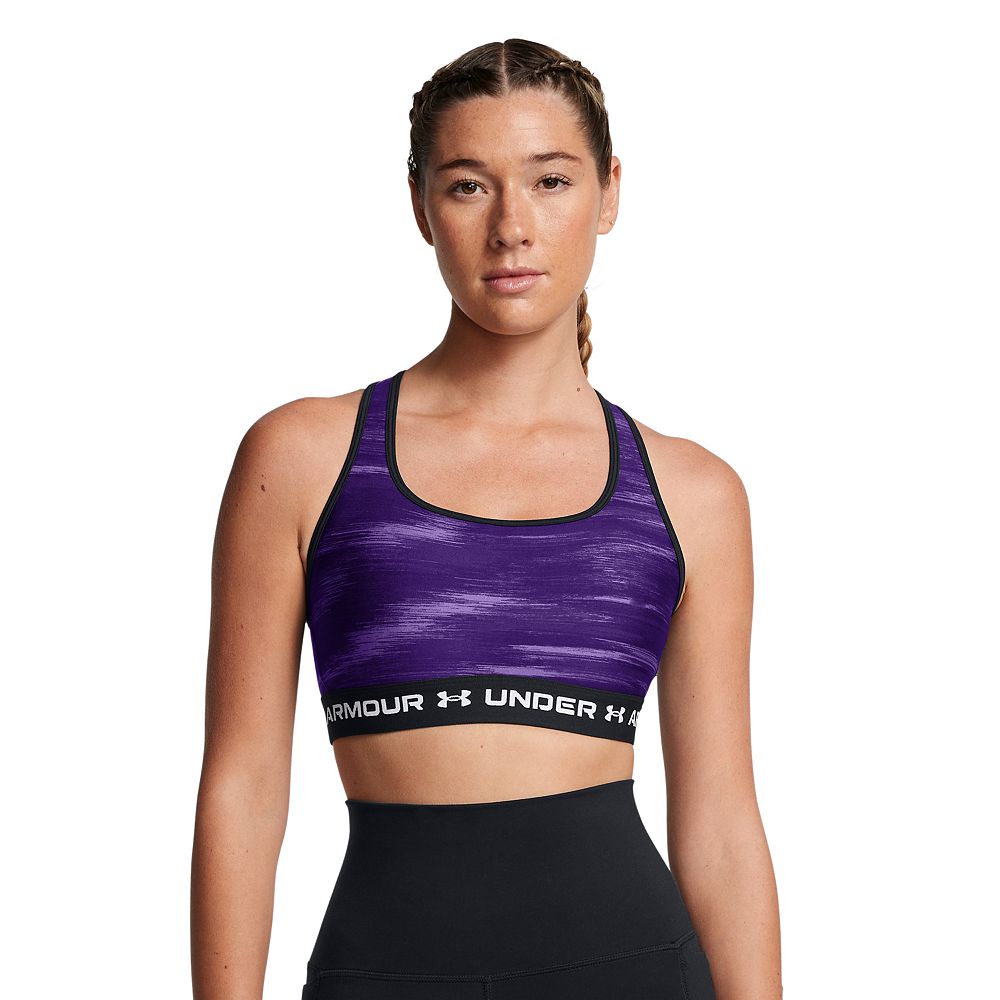 Women's Under Armour Under Crossback Mid-Impact Printed Bra