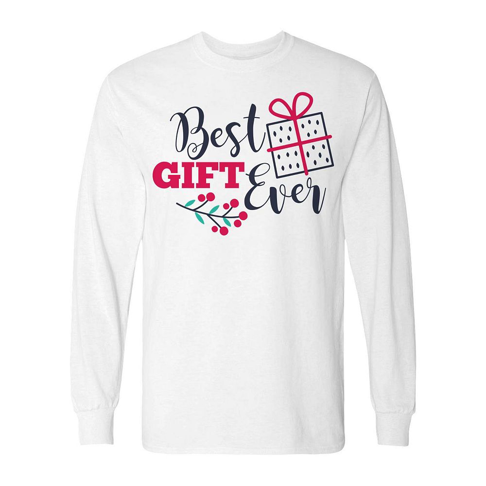 Men's Christmas Best Gift Ever Long Sleeve Graphic Tee