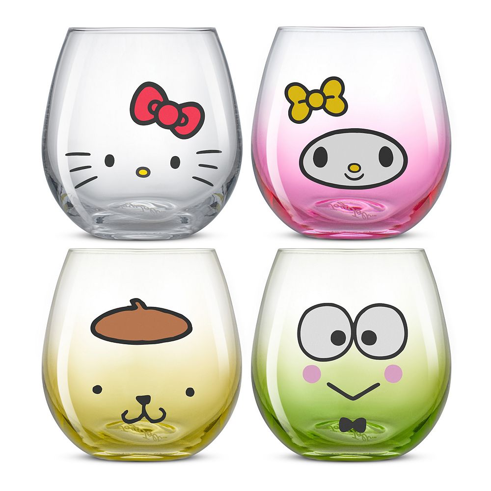 JoyJolt Hello Kitty® and Friends Hello Sippy Stemless Drinking Glasses
