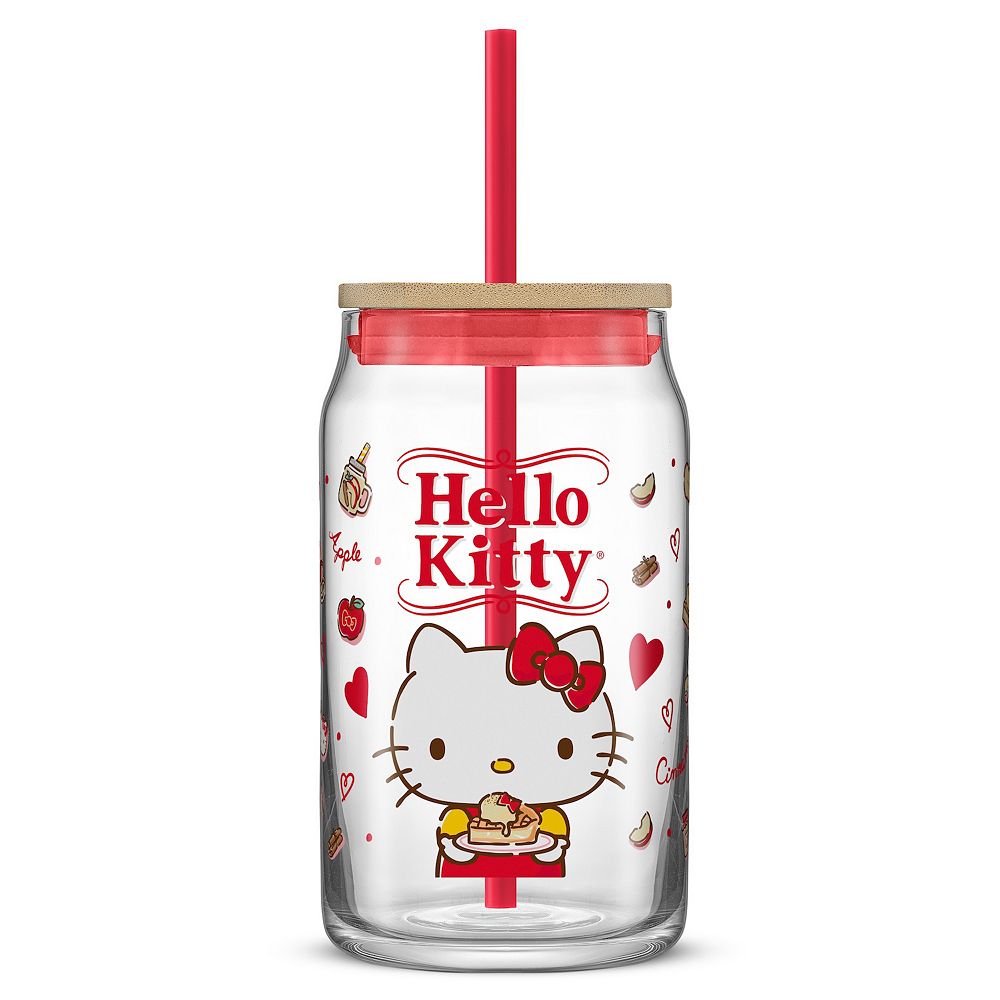 JoyJolt Hello Kitty® and Friends Favorite Flavor Can-Shaped Glass ...