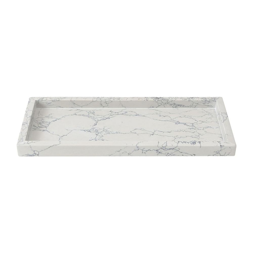 Elegant Engineered Stone Tray - Versatile Home Decor And Organization