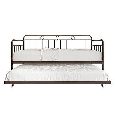 Elegance Twin Size Metal Daybed With Trundle