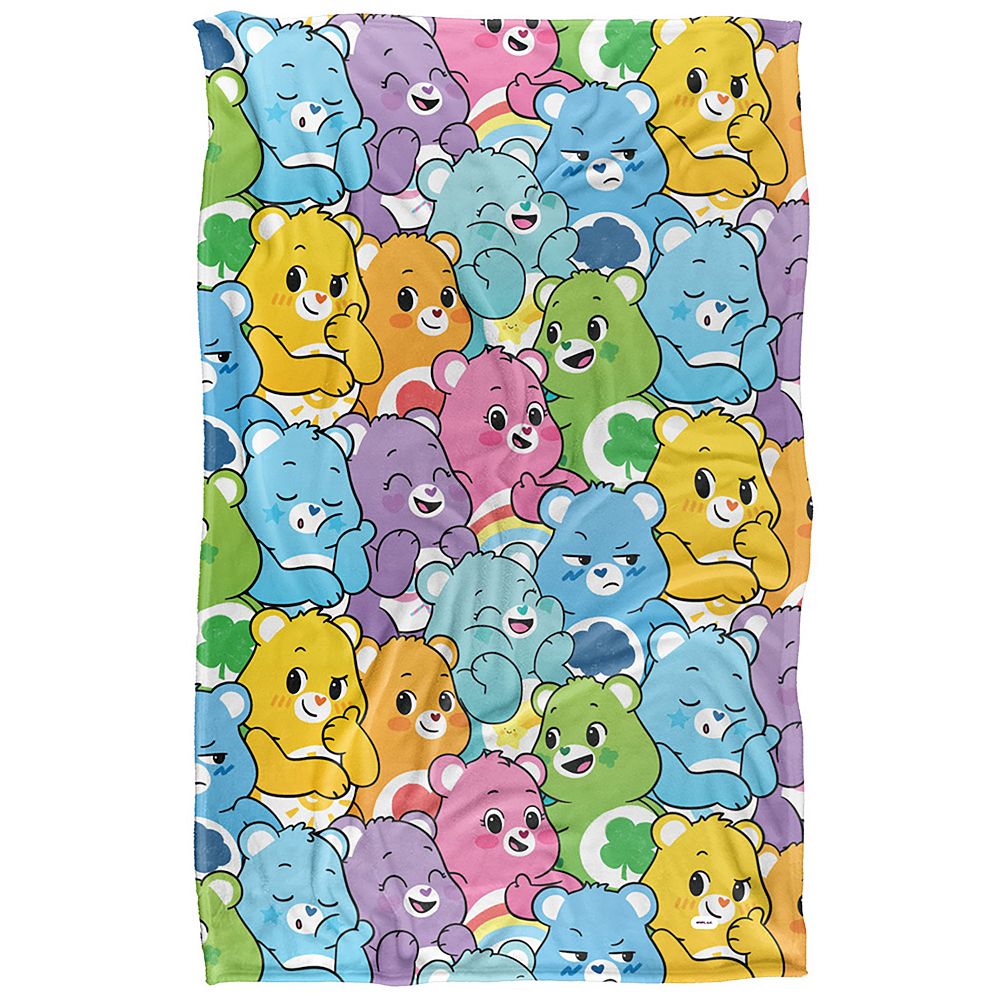 Care Bears Pattern Throw Blanket