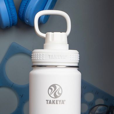 Takeya Actives 24 oz. Vacuum Insulated Stainless Steel Water Bottle with Spout Lid