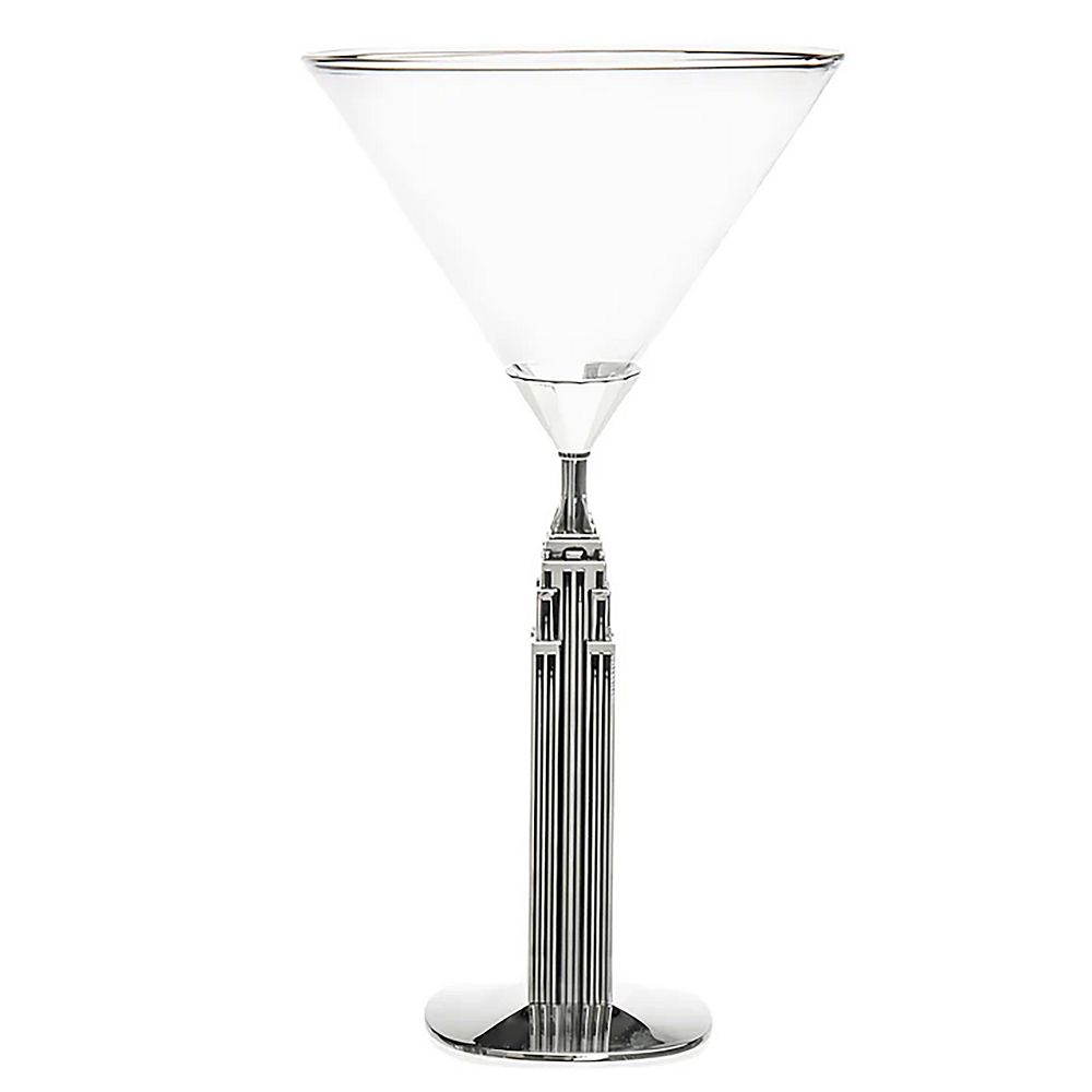 Godinger Silver Landmark Empire State Martini Glass