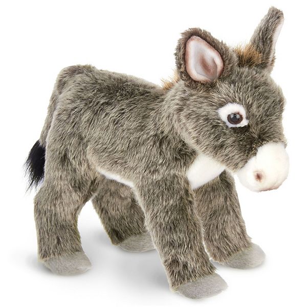 Pedro Plush Grey Donkey Stuffed Animal, 12 Inhes Long